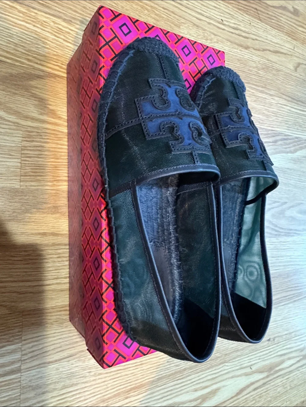Tory Burch | Shoes | Tory Burch Navy Logo Espadrille Flats | Poshmark
